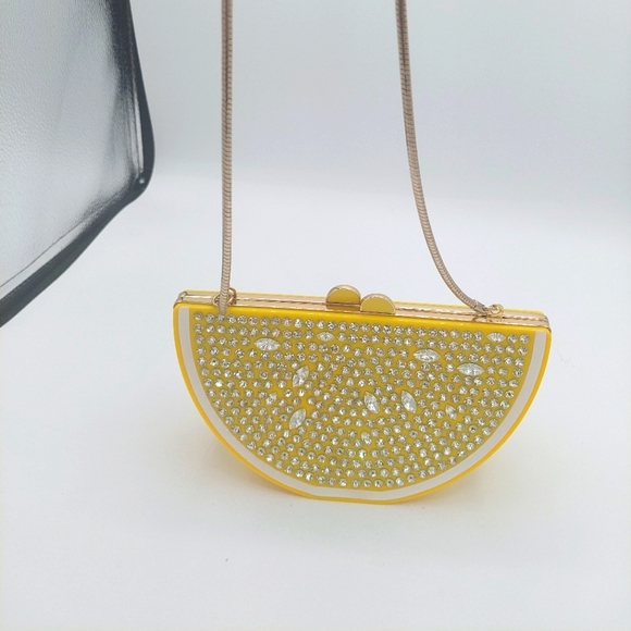 kate spade | Bags | Kate Spade Via Limoni Lina Lemon Wedge Clutch ...